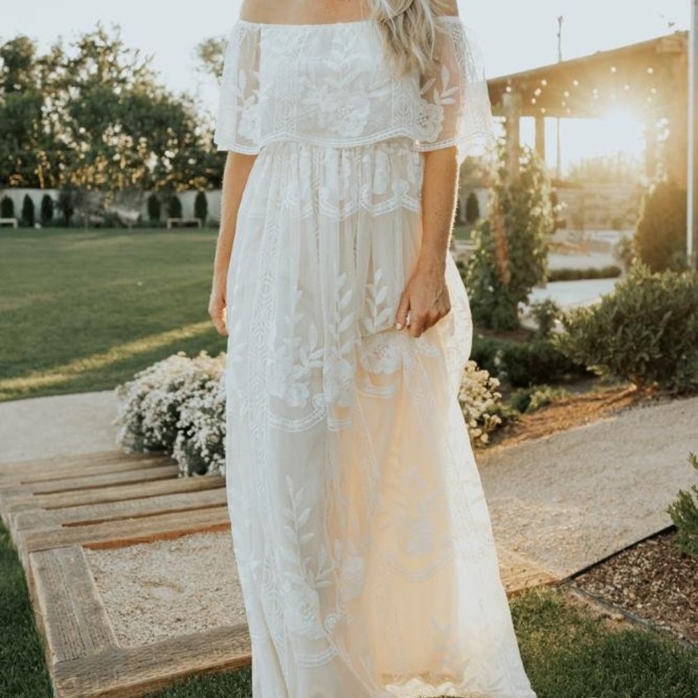 Baltic Born Lace Maxi Dress - Gem